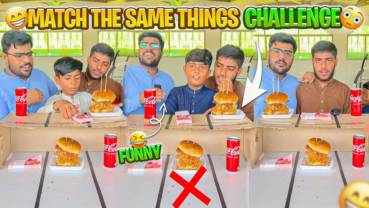 Match The Same Things Funny Challenge - YouTube