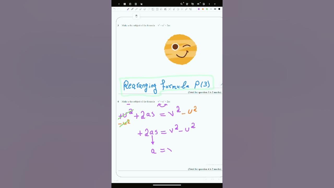 Rearranging formula part 3 (GCSE ) - YouTube