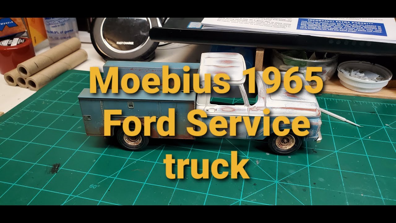 Moebius Models 1965 Ford Service truck - YouTube