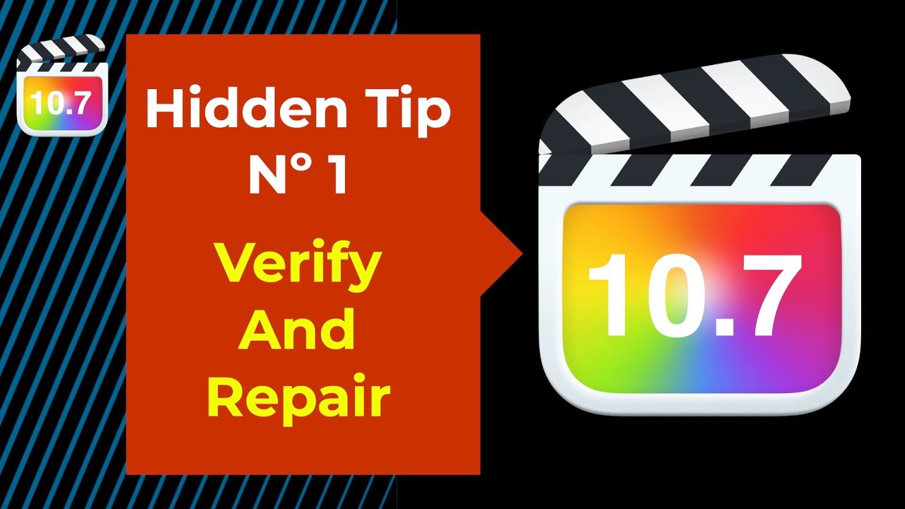 Hidden Tip - Final Cut Pro - Verify and Repair Project - YouTube