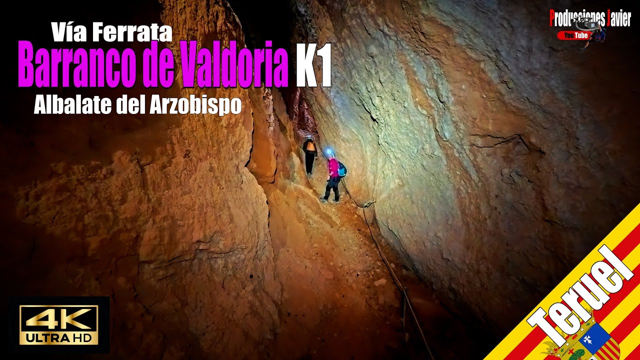 Vía Ferrata Barranco de Valdoria K1.Albalate del Arzobispo, Teruel ...
