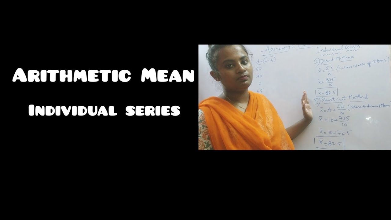Arithmetic Mean (Individual series) - YouTube
