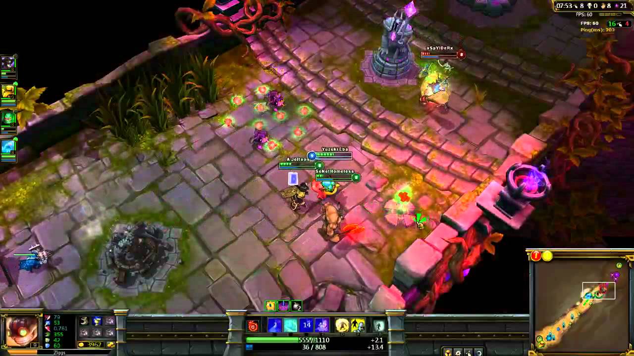 Pool Party Ziggs Skin Full ARAM Gameplay Preview - League of Legends ...