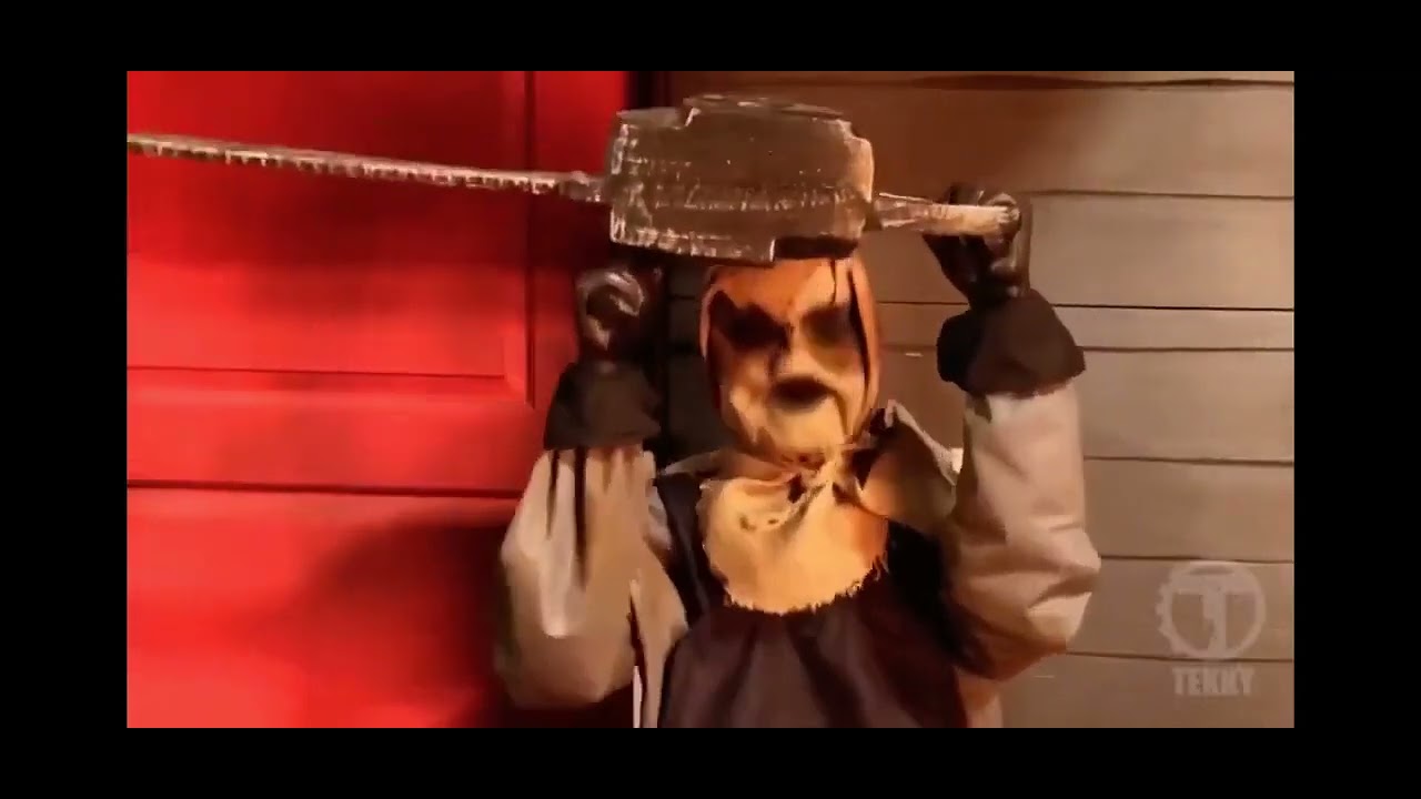 45" ANIMATRONIC RUSTY PROP WITH CHAIN SAW SOUNDS MOTION HALLOWEEN PROP ...