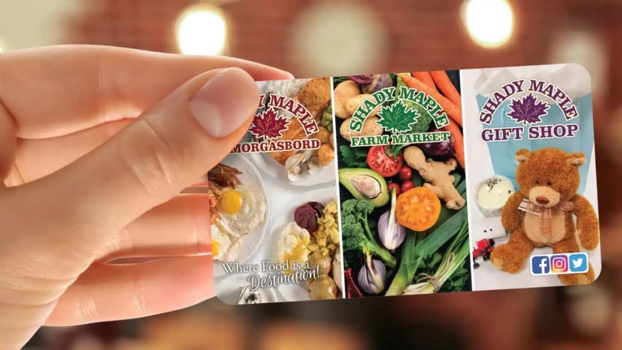 Shady Maple Gift Card Experience - YouTube