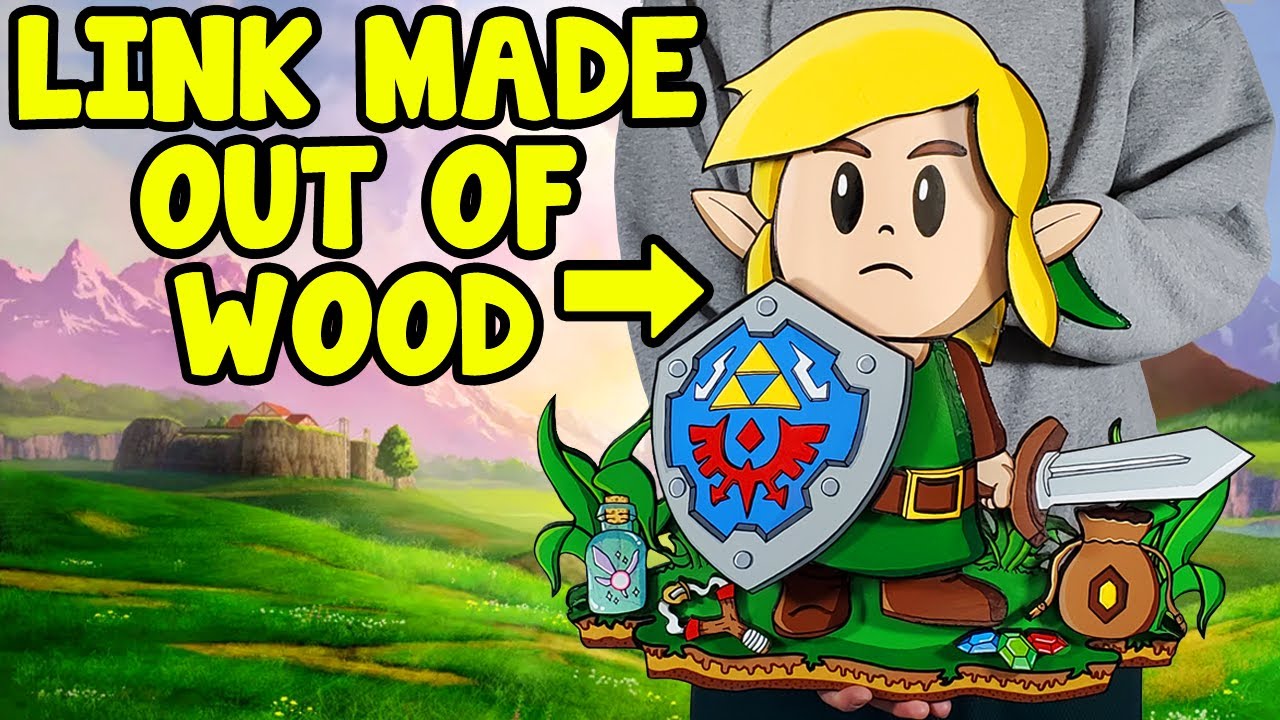 I Made Link From The Legend of Zelda Out Of Wood - YouTube