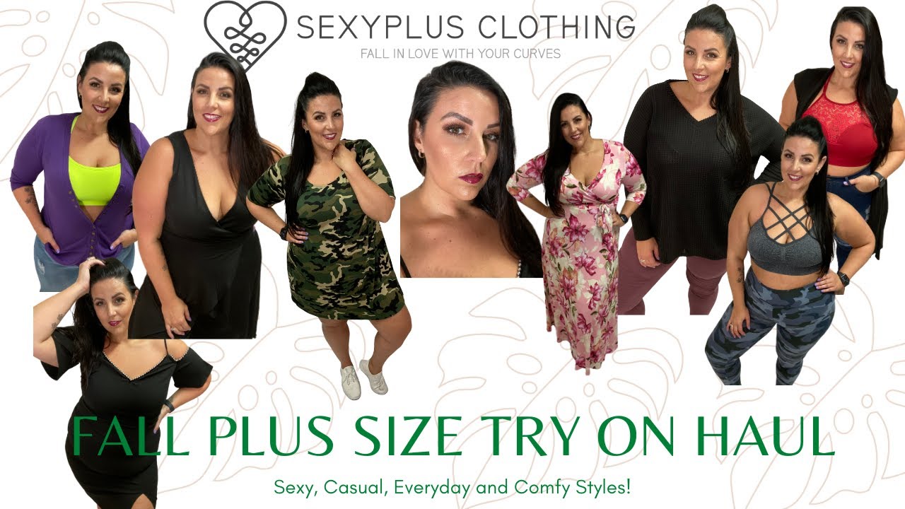 Plus Size Fall Change Room Try On Haul at SexyPlus Clothing - Casual ...