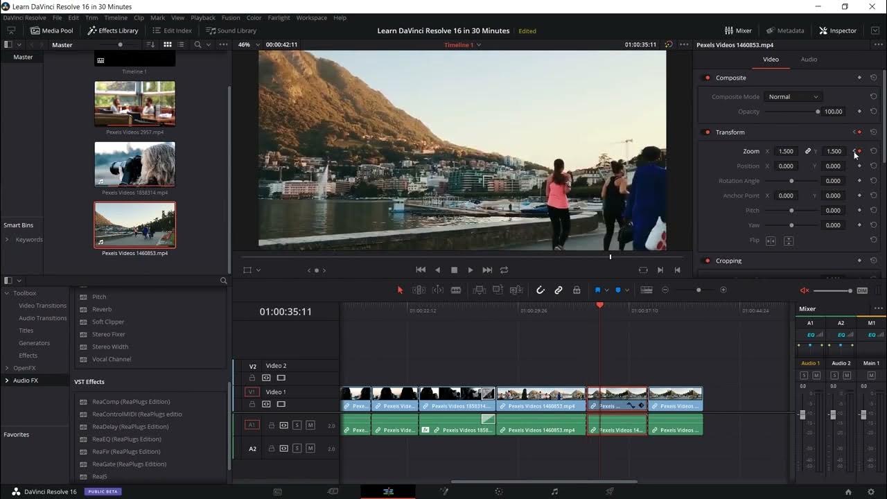 322382 05 Keyframe Animation Guide to DaVinci Resolve 16 Video Editing - YouTube