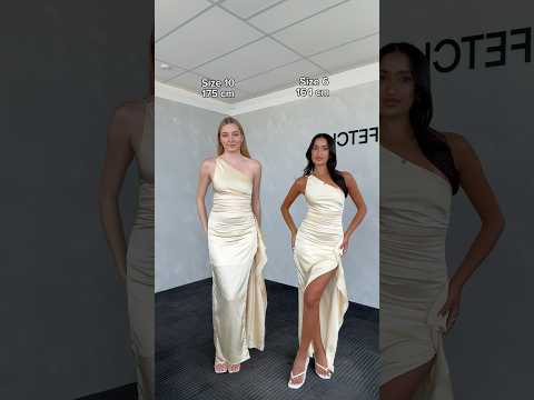 Our ‘Elianna Maxi Dress’ on different sizes 💛 #maxidress #promdress #model #sizeinclusive