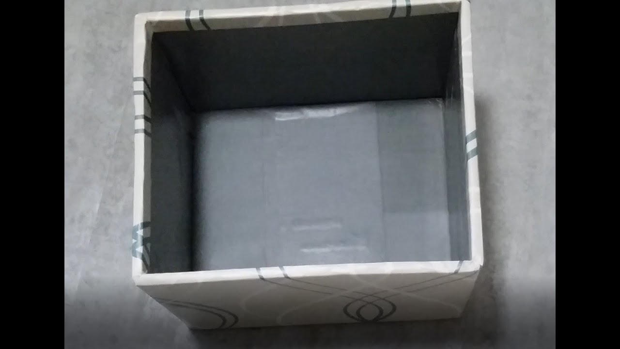 Making a storage box to size from cardboard #3 * upcycling cardboard ...