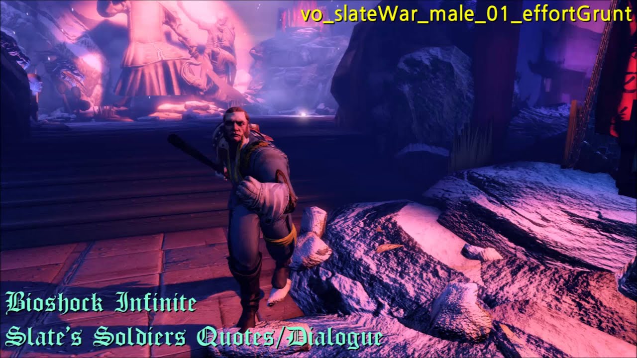 Bioshock Infinite : Slate's Soldiers Quotes/Dialogue - YouTube