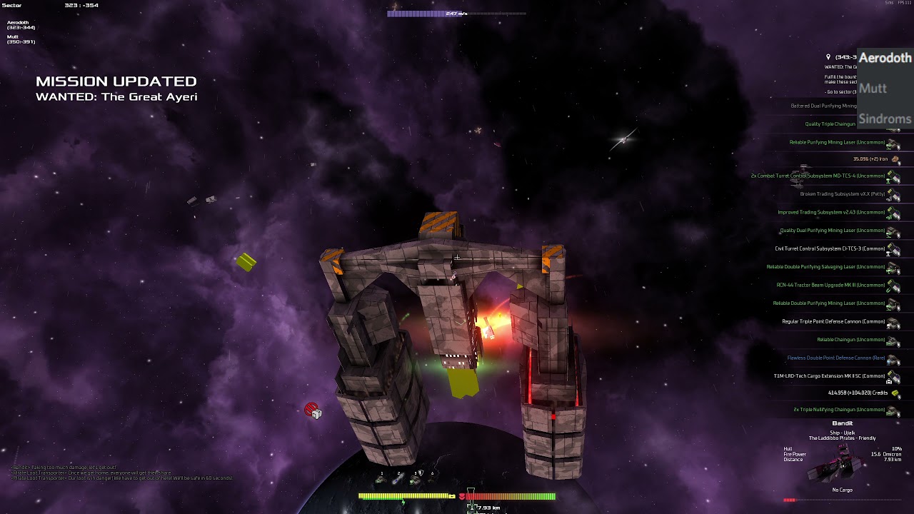 Avorion: Pirate Loot Transporter encounter - Iron sectors - YouTube
