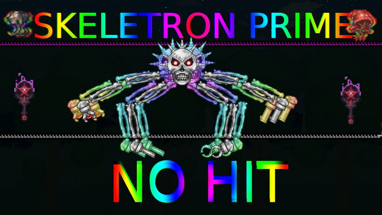 Terraria Expert Death Nostalgic Full Shroomed Skeletron Prime nohit ...