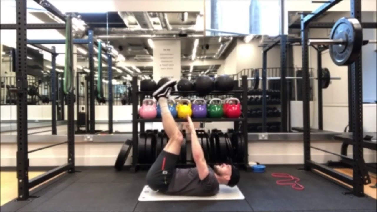Raised Leg Crunches - YouTube