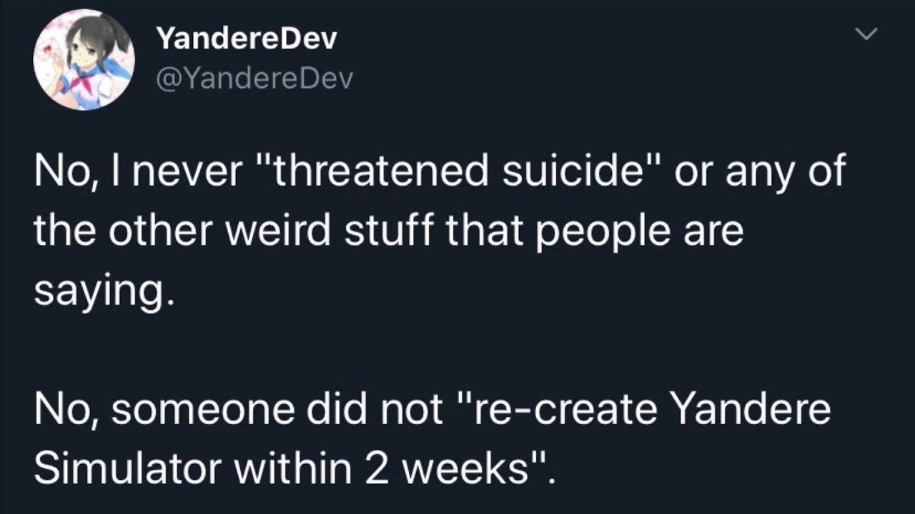 Yandere Dev Death Confusion Here39s Why Ripyanderedev Was
