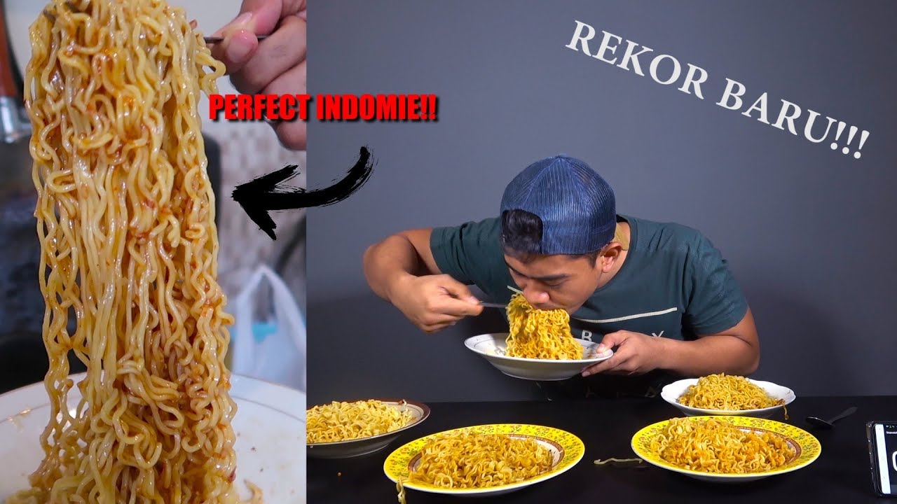 REKOR BARU |10 BUNGKUS INDOMIE CHALLENGE CUMA 4 MENIT - YouTube