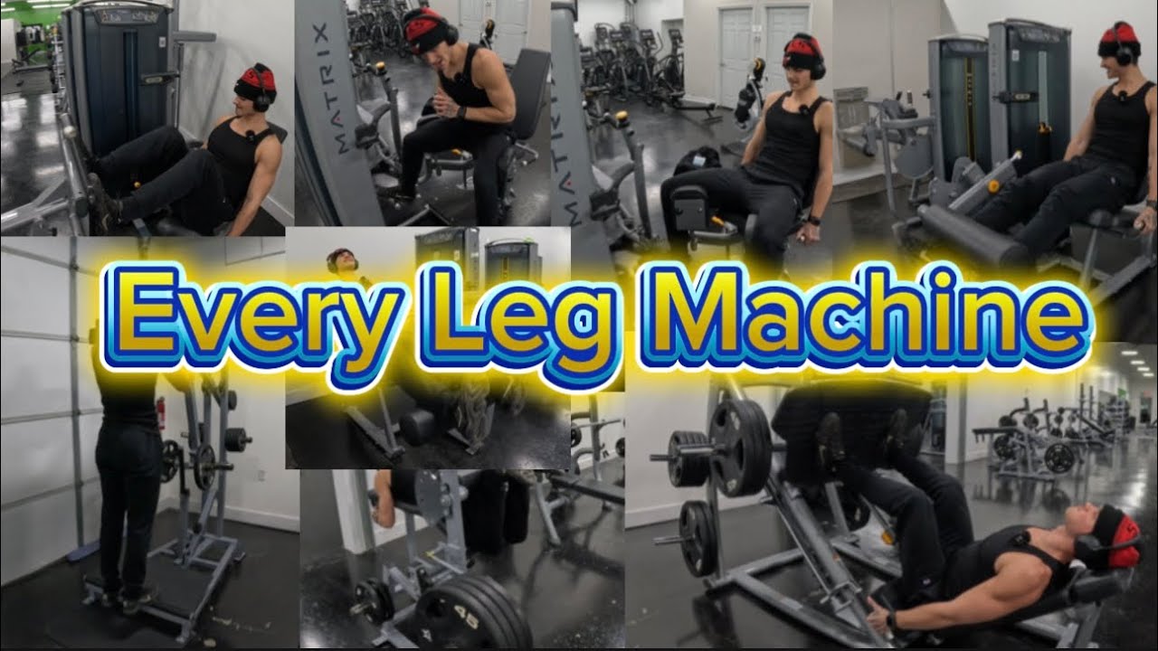 I Used Every Leg Machine At The Gym - YouTube