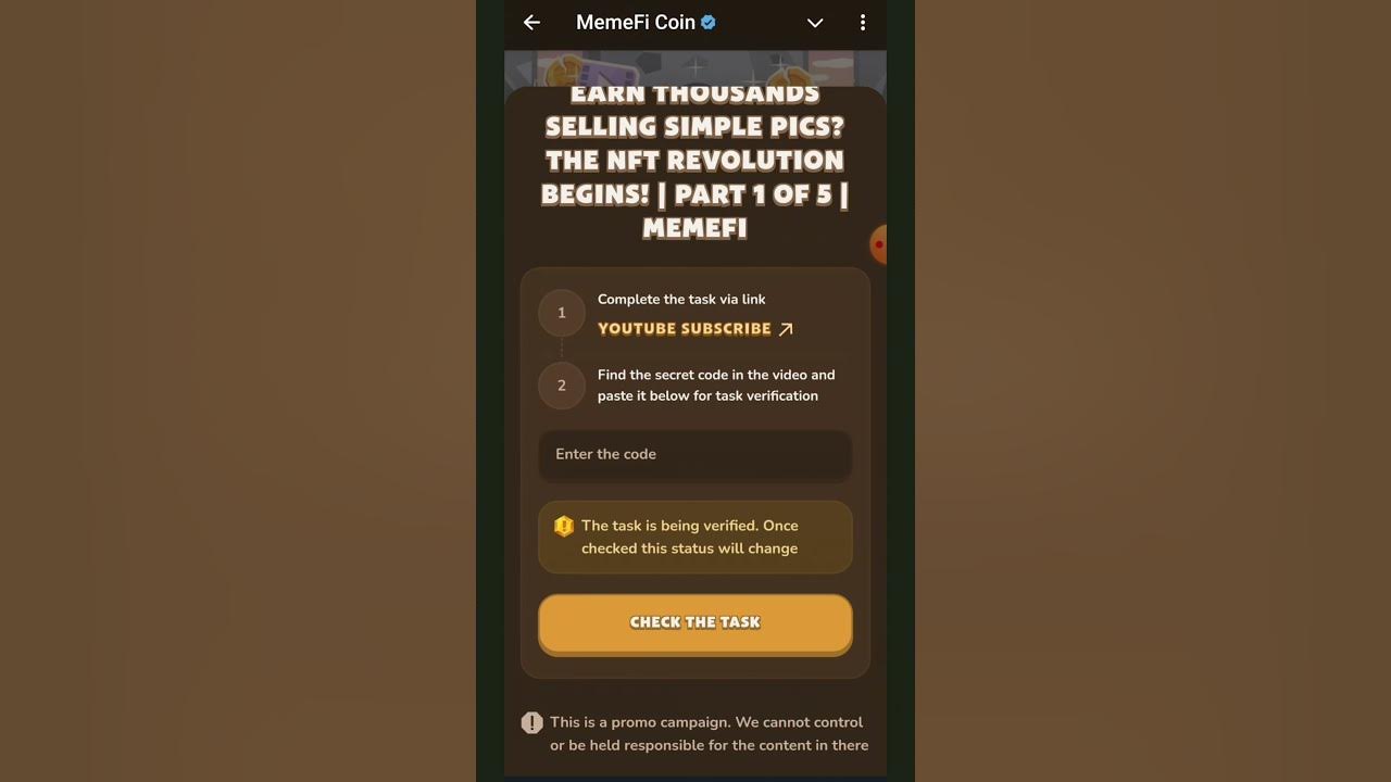 Earn Thousands Selling Simple Pics? The NFT Revolution Begins | Part 1 of 5 | MemeFi | MemeFi ...