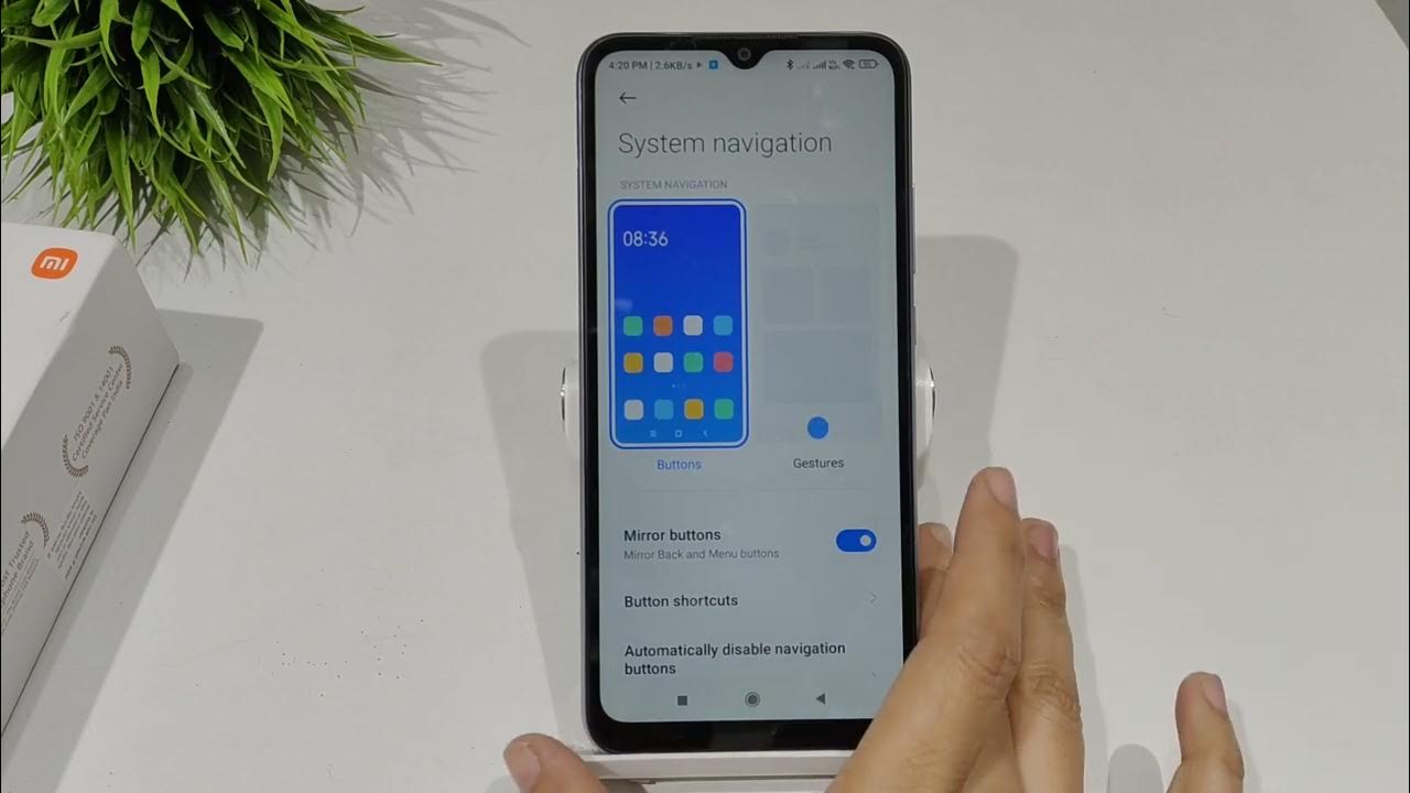 How to turn on 3 button navigation option in redmi a1 | Three button navigation kaise set hota ...