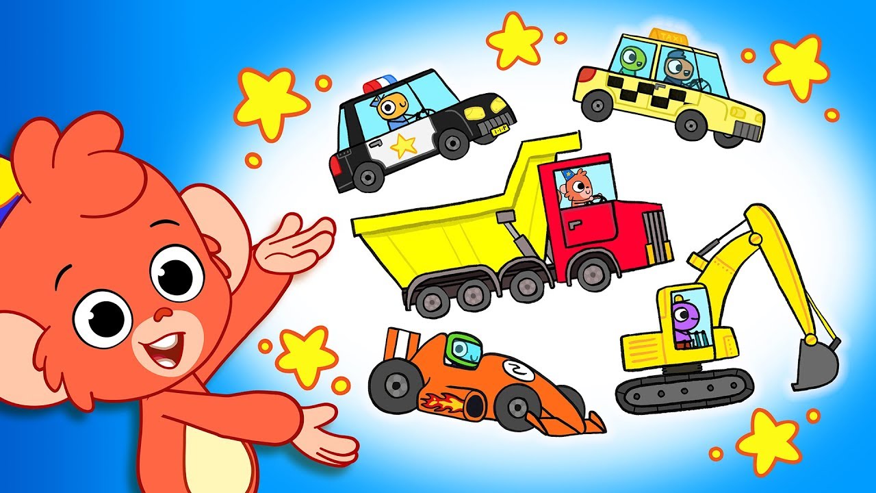 Cars for Kids | Car Cartoons | Learn Trucks and Street Vehicles ...
