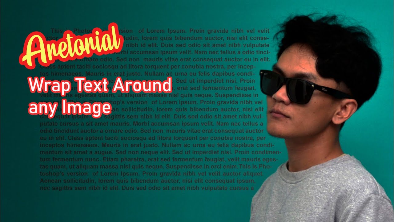 [Tutorial Photoshop] Wrap Text Around Any Image in Photoshop - YouTube