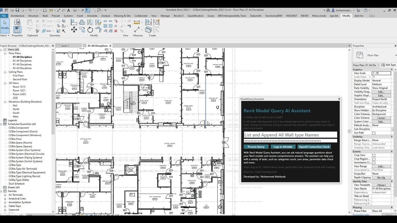 AI Query Assistant for Autodesk Revit - PART 04 (Plugin Demo) - YouTube