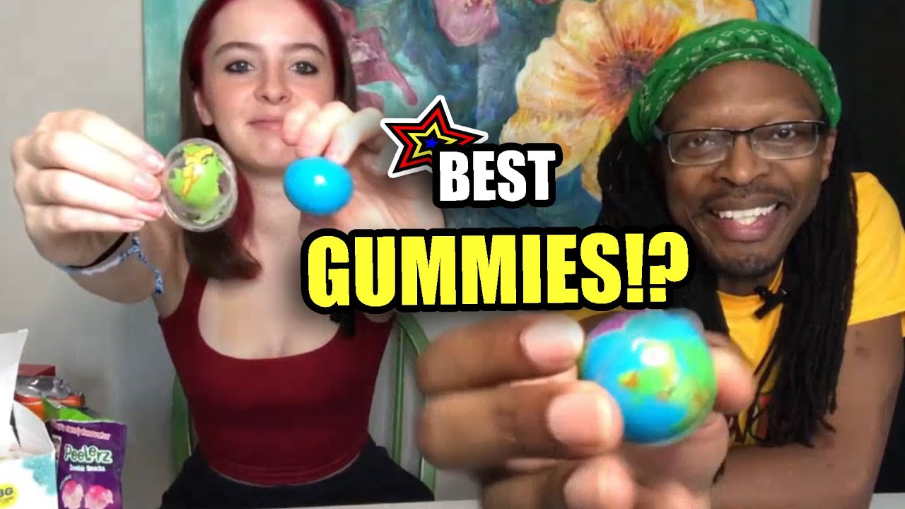We Tried 10 Fun & Weird Gummy Candies! Which One is BEST? - YouTube