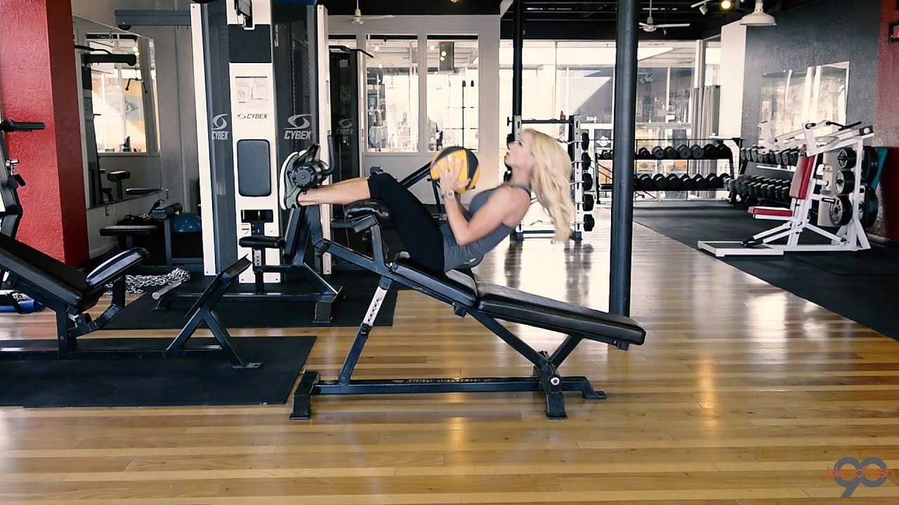 Decline Bench Situp - YouTube