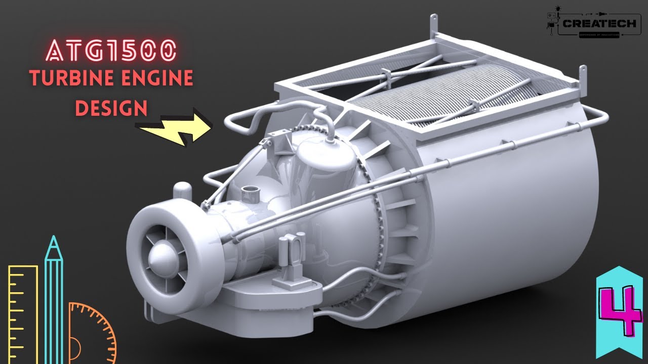 AGT1500 - Gas Turbine Engine | Catia design tutorial | Part - 4 - YouTube