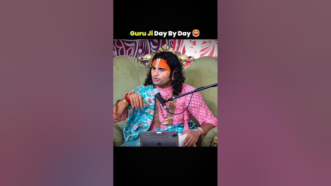 Guru ji day by day, 😆😆 #aniruddhacharyaji #shorts #reels #reel #youtubeshorts #youtube # ...