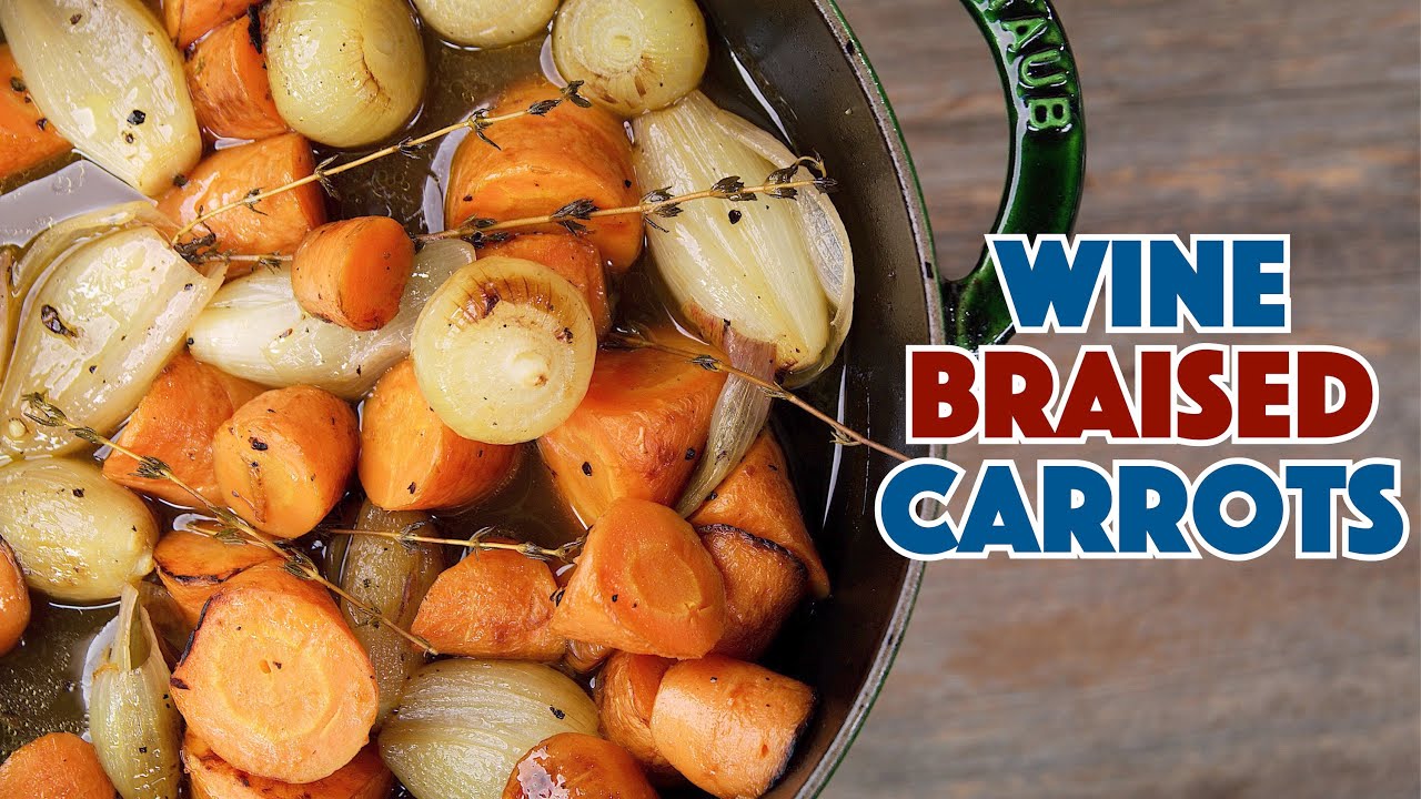 Wine Braised Carrots And Shallots Recipe - YouTube
