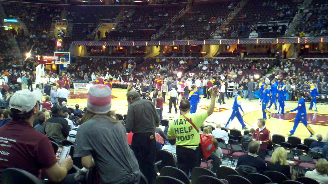 First NBA game. Go Cavs! - YouTube