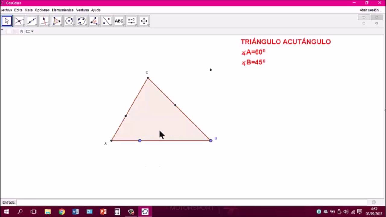 construcción de un triángulo acutángulo con geogebra profesor lara ...