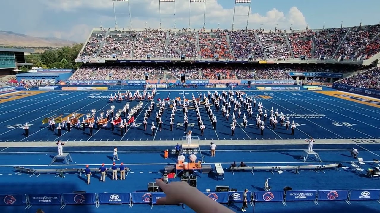 Boise State, Blue Thunder Marching Band - Second half of Halftime Show ...