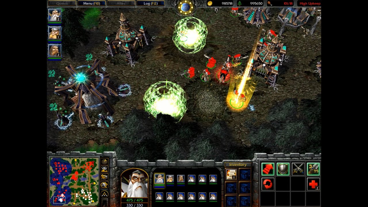 Warcraft 3 Hack Peter Map 1 vs 3 Insane Enemy - YouTube