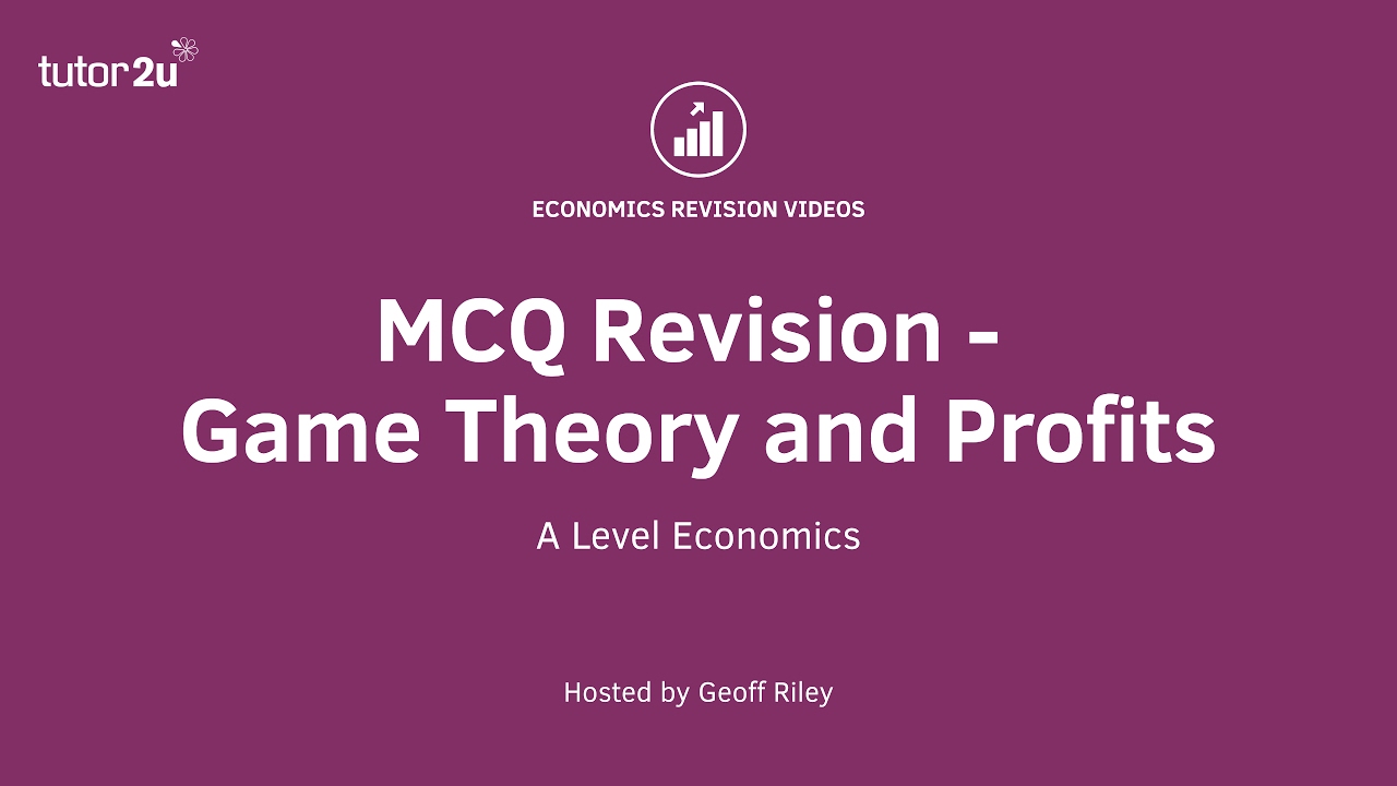 MCQ Revision Question - Game Theory and Profits - YouTube
