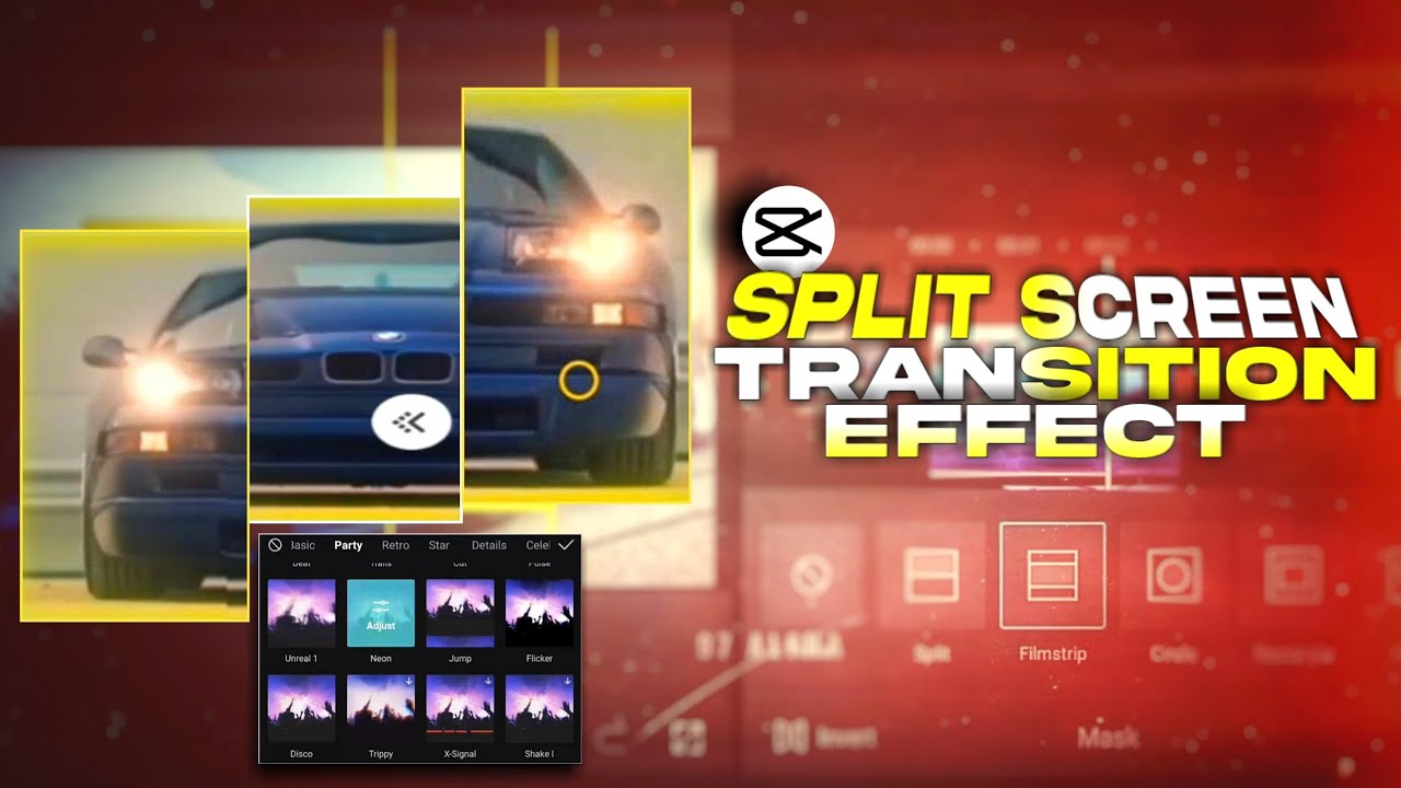 Easy! Cool Split Screen Transition Effect / After Effect || Capcut ...