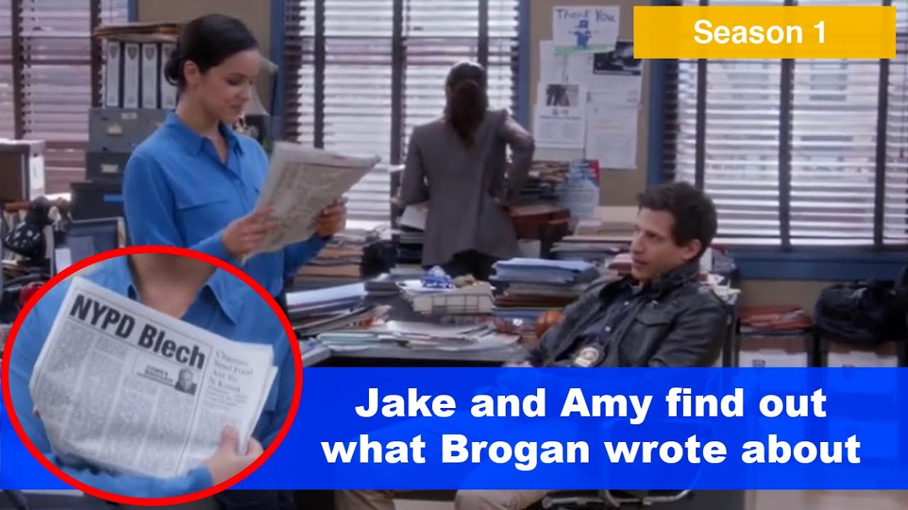 Jake & Amy 1x08 [11/11](Jake and Amy find out what Brogan wrote about ...