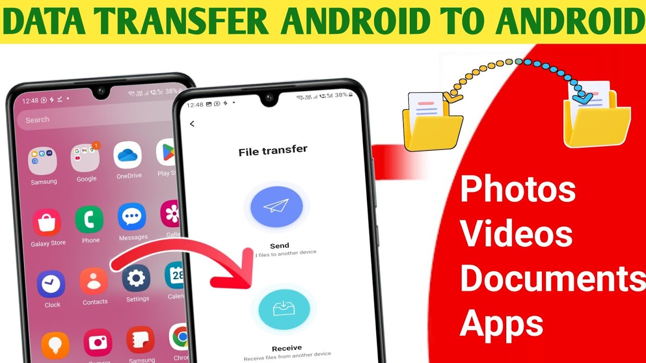 Data transfer android to android | Old phone to new phone data transfer | - YouTube