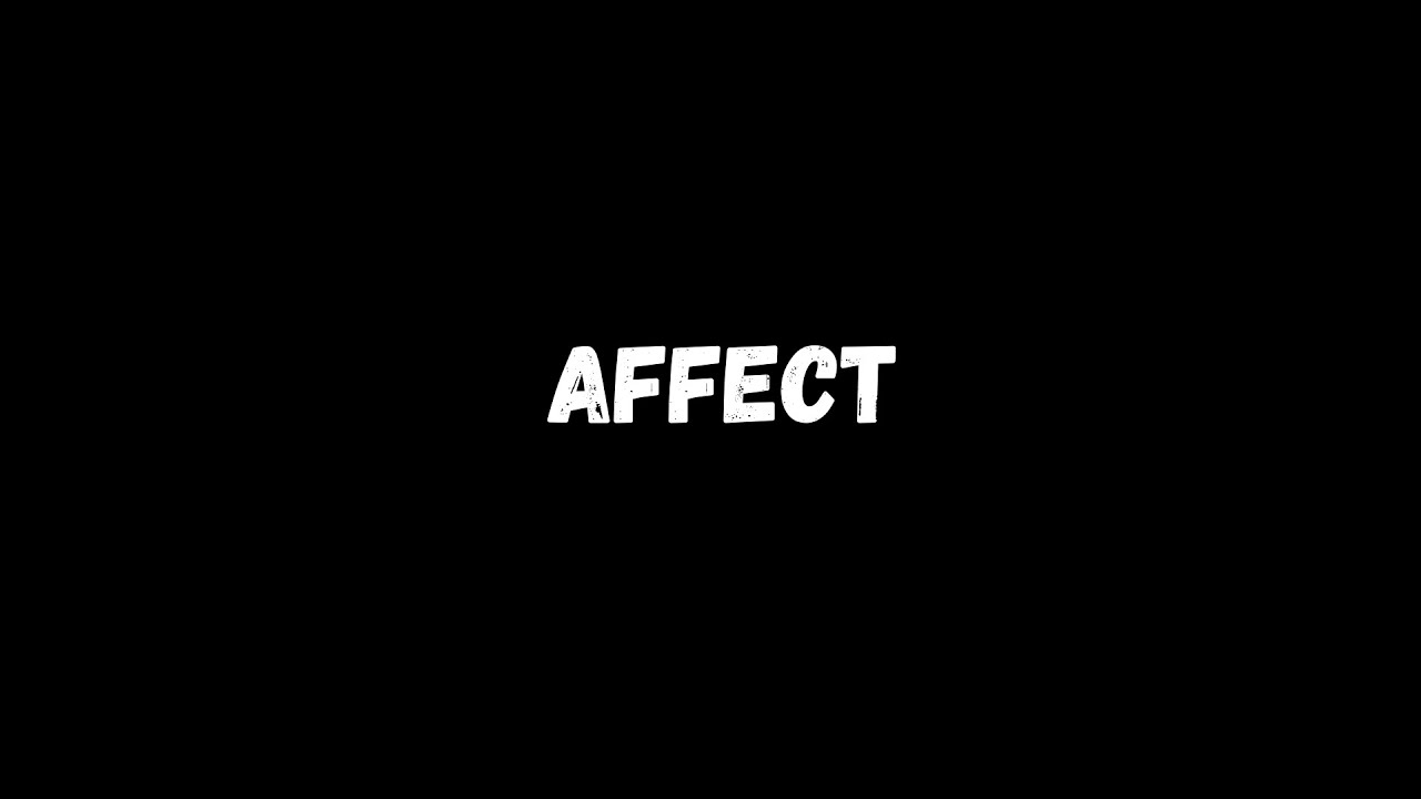 The example of pronunciation of the word "affect" - YouTube