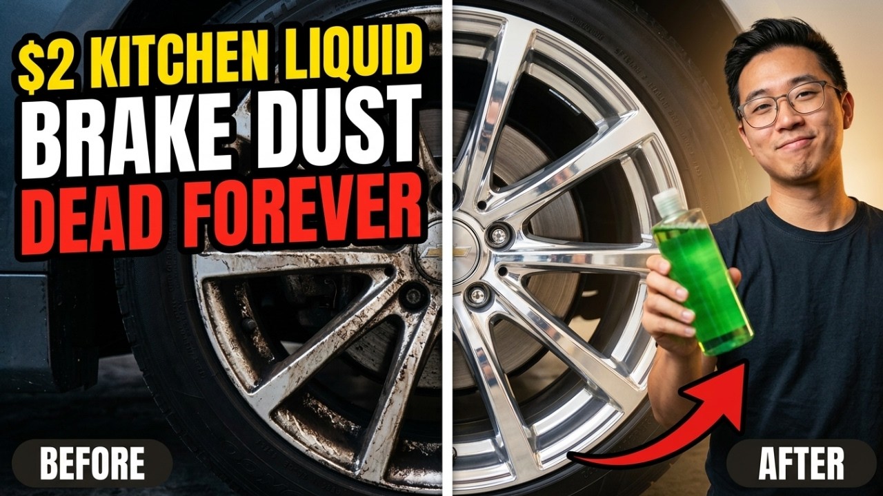 $2 Kitchen Liquid REMOVES All Brake Dust FOREVER. Dealers CHARGE $200 ...
