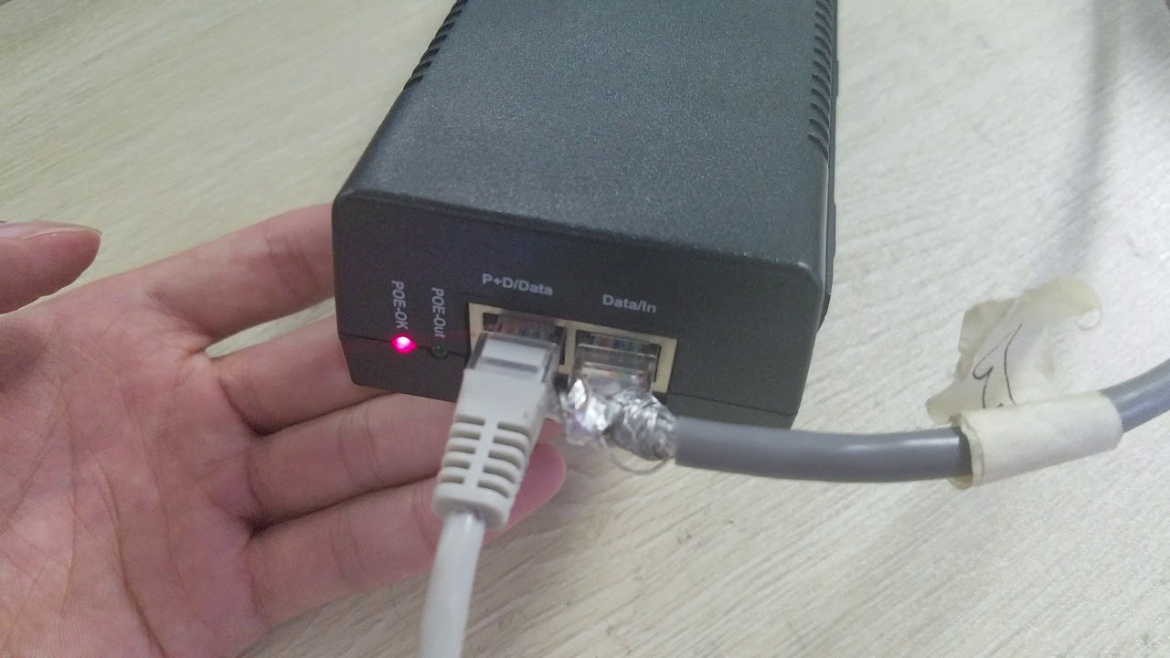 How To Use the POE Injector Connecting the Built-in POE PTZ Security ...