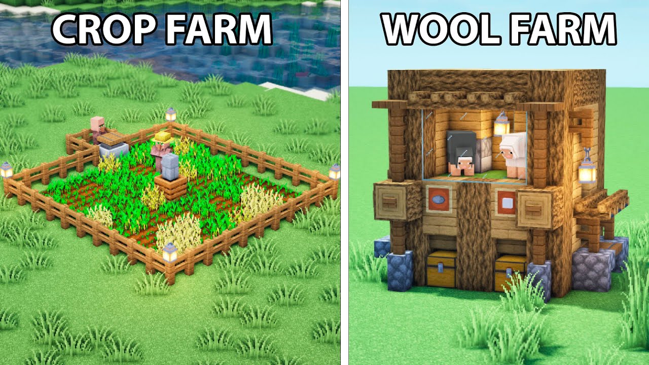 Minecraft: 3 Must Have Farms For Survival #1 - YouTube