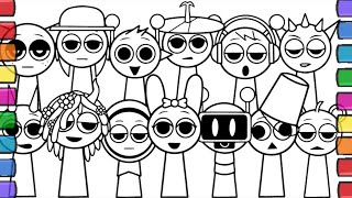 Incredibox Sprunki New Big Coloring Pages How To Color All Original ...
