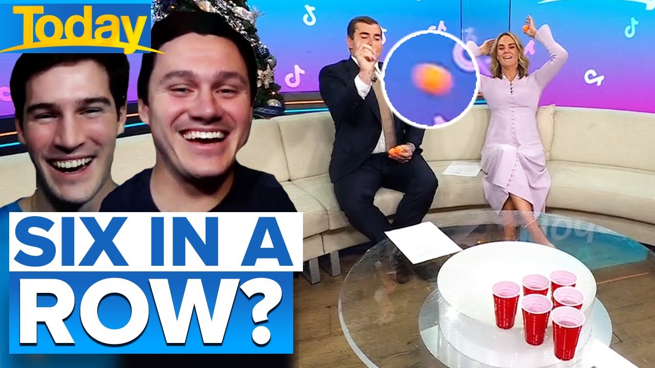 TV hosts fail spectacularly with TikTok trick shots 😂 | Today Show ...