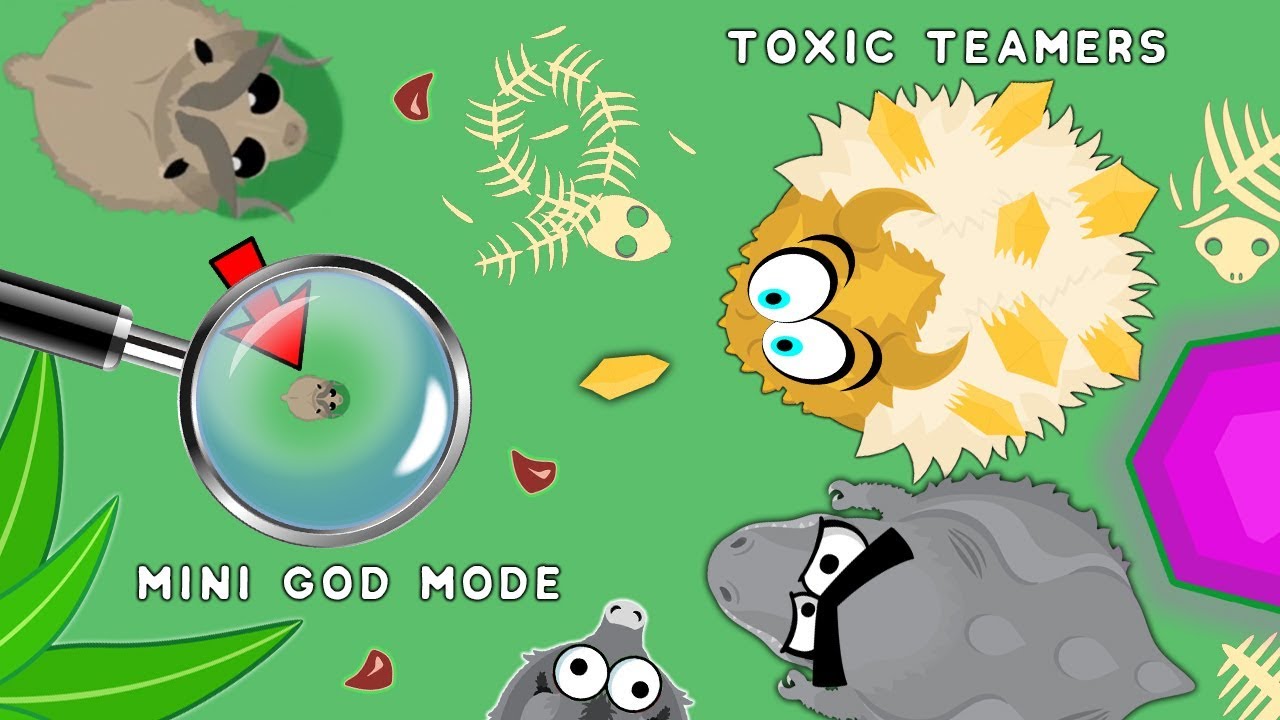 Mini GOD MODE BIG GOAT Takes REVENGE on TOXIC TEAMERS of MOPE.IO - YouTube