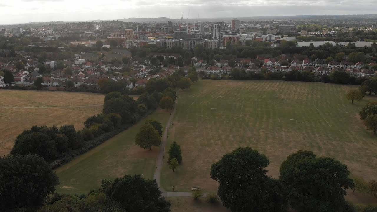 London Hendon Sunny Hill Park (Aerial views) - YouTube