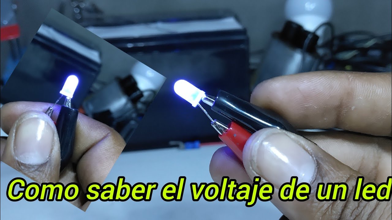Como saber el voltaje de un Led - YouTube