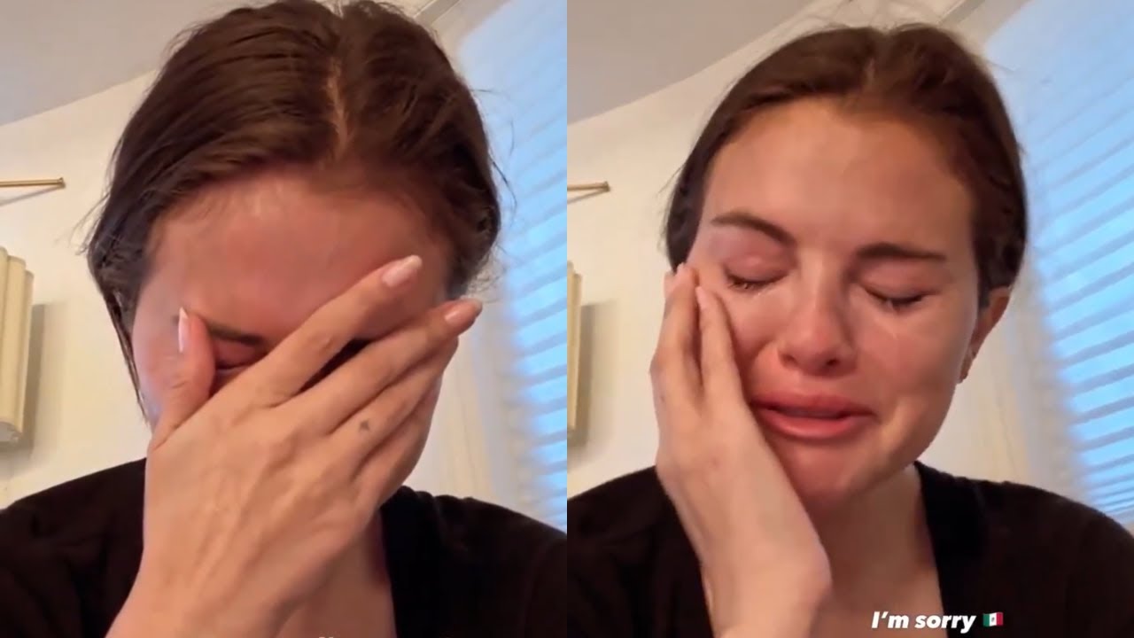 Selena Gomez films herself *CRYING* over deportations - YouTube