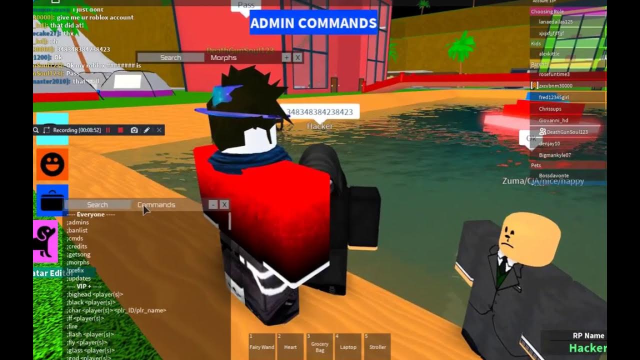 Morphing Into ROBLOX Players With Admin Commands(ROBLOX) - YouTube